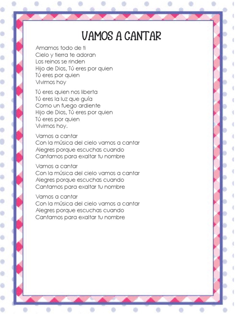 Vamos A Cantar | PDF | Cristo (título) | Teología