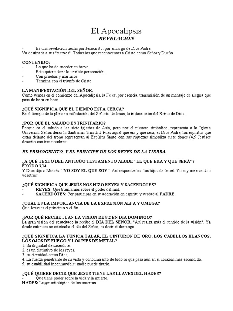 Apocalipsis Pdf La Resurrección De Jesús Jesús