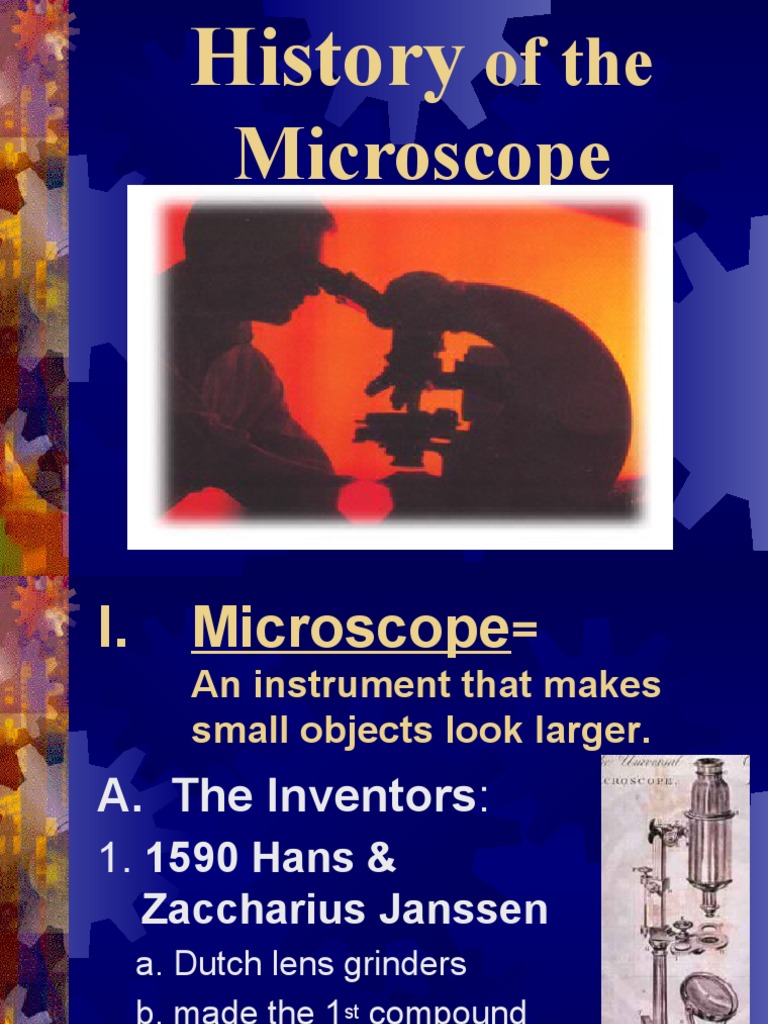 1.history of The Microscope | PDF