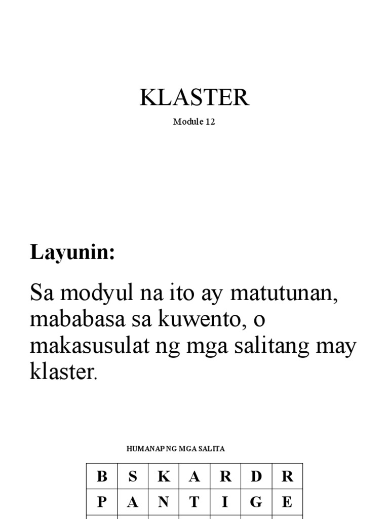 Klaster 1 | PDF
