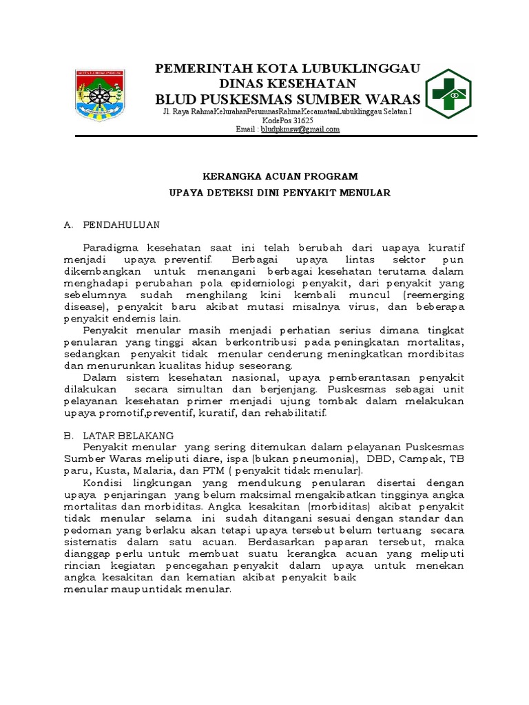 Kak Deteksi Dini Penyakit Menular | PDF