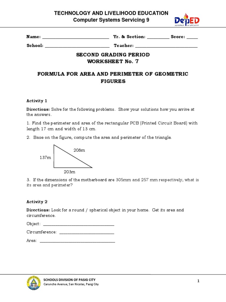 Technology and Livelihood Education Computer Systems Servicing 9 | PDF ...