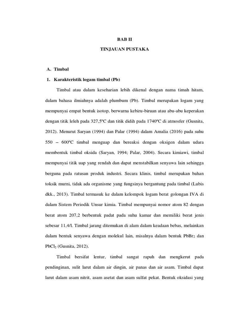 Kegunaan dan Sumber Timbal dalam Industri | PDF