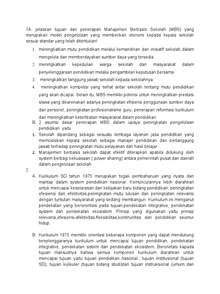 TMK 2 Kurikulum | PDF