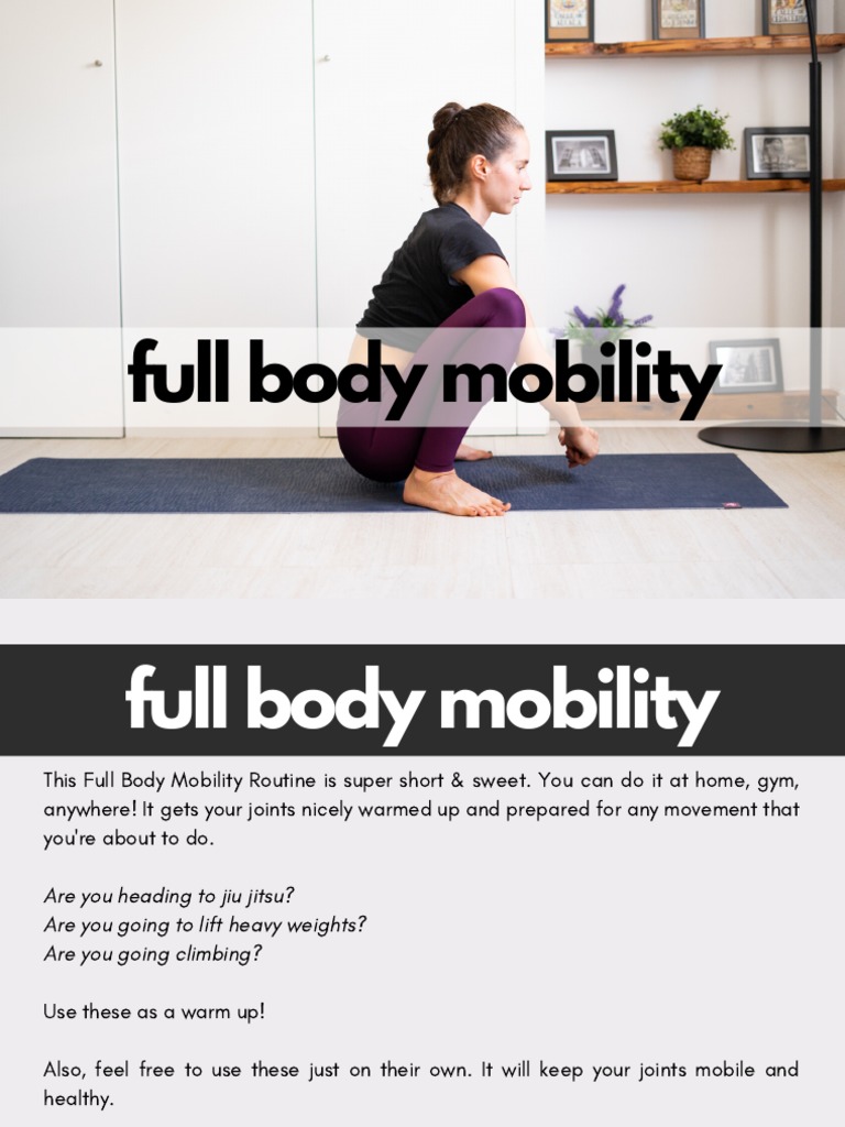 Full Body Mobility Routine to Keep Your Joints Healthy | PDF | Knee ...