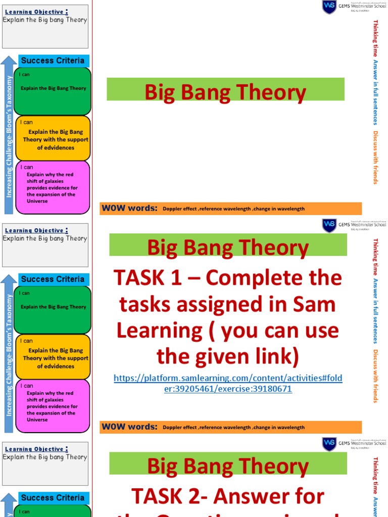 Explaining the Evidence for the Big Bang Theory | PDF | Big Bang | Universe