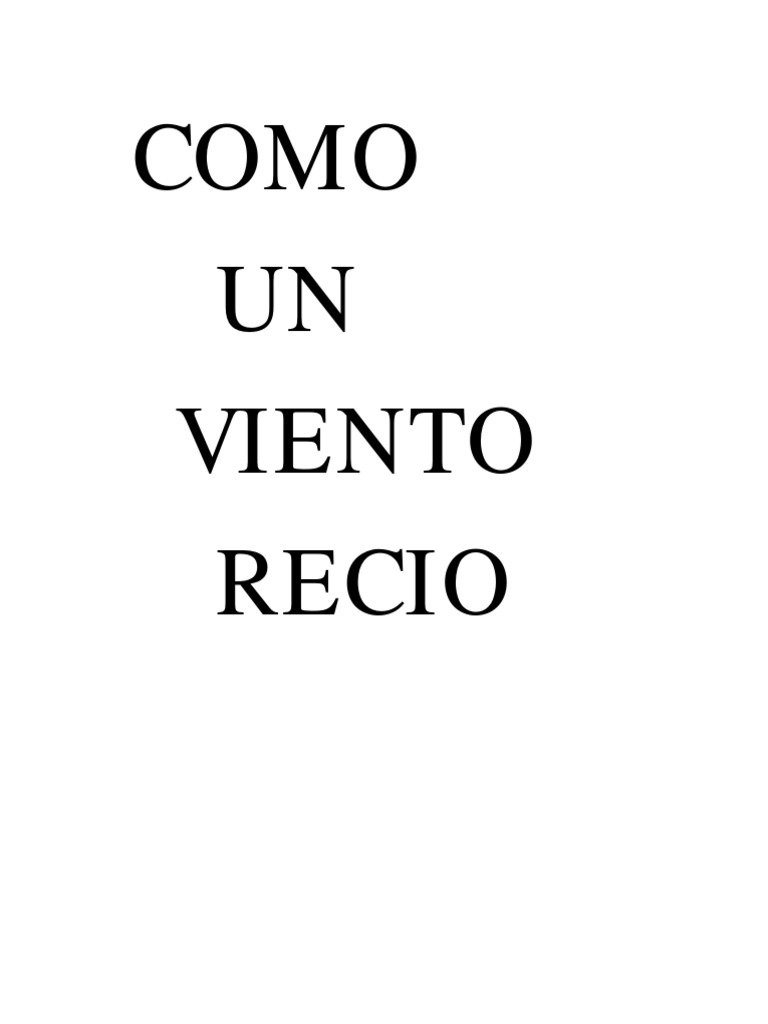Como Un Viento Recio | PDF | espíritu Santo | Oración