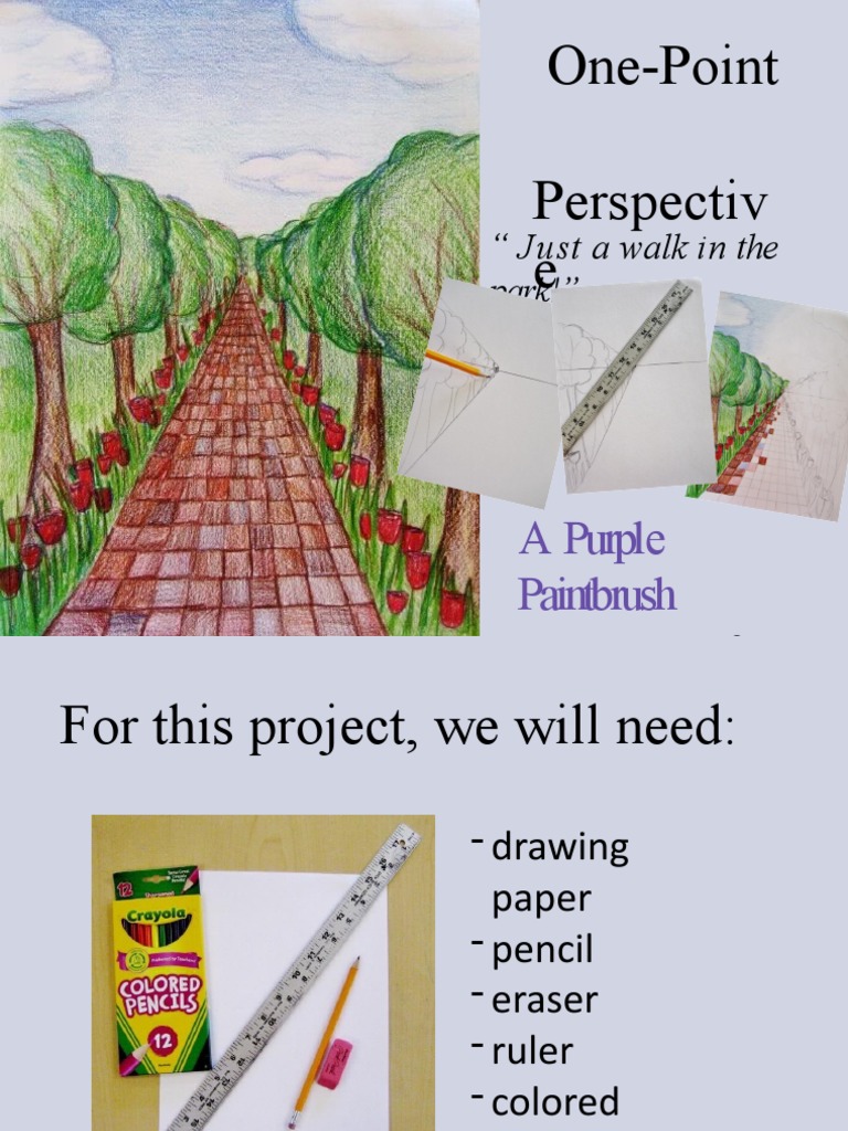 One-Point Perspective Art Project Guide | PDF | Perspective (Graphical ...