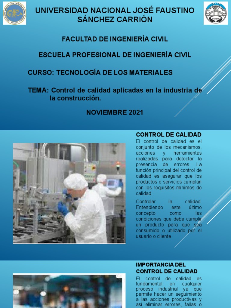 Control de Calidad en Construcción | PDF | Calidad (comercial)