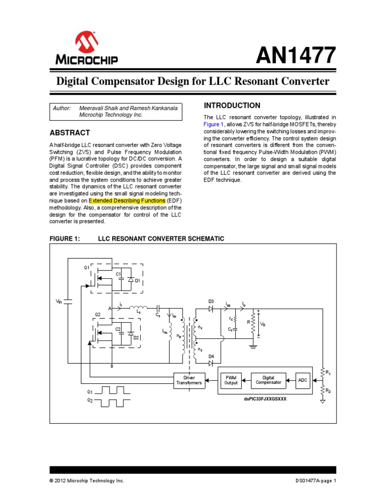 Digital Compensator Design For LLC Resonant Converter | PDF | Resonance ...