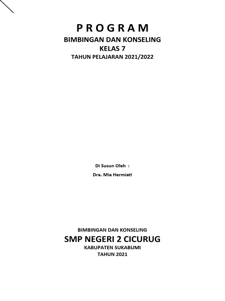 Program BK SMP Kelas 7 | PDF | Karier & Perkembangan | Bisnis