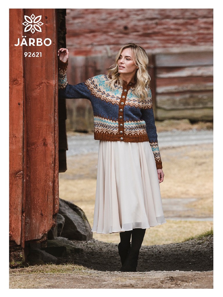 Maja - Lopi Yoke Cardigan | PDF | Knitting | Gauge (Knitting)