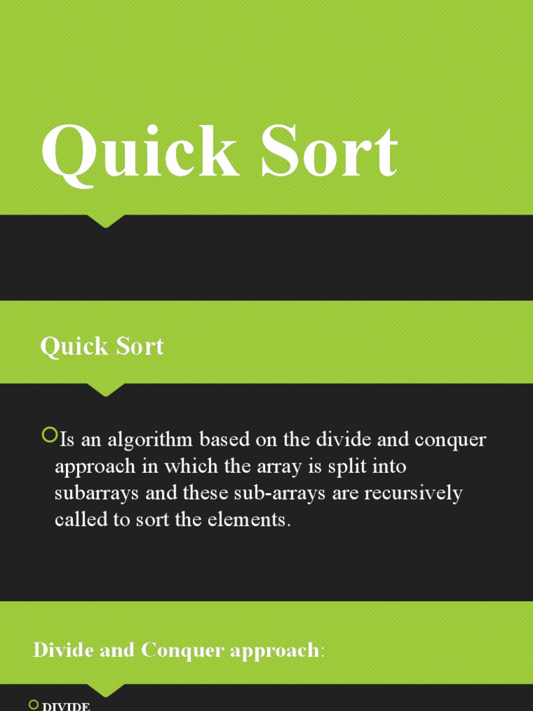 Quick Sort | Download Free PDF | Computer Programming | Theoretical Computer Science