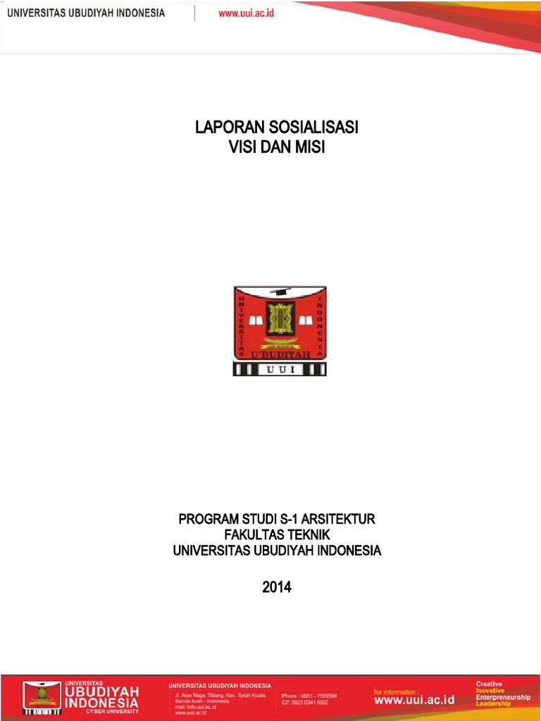 Cover Laporan Sosialisasi Visi Misi | PDF