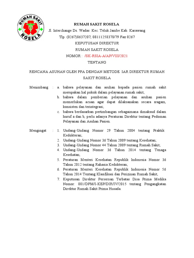 SK Rencana Asuhan Ppa Metode Iar | PDF | Sains & Matematika