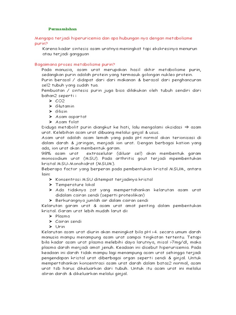 Gout Pdf Pengembangan Diri Kesehatan Holistik