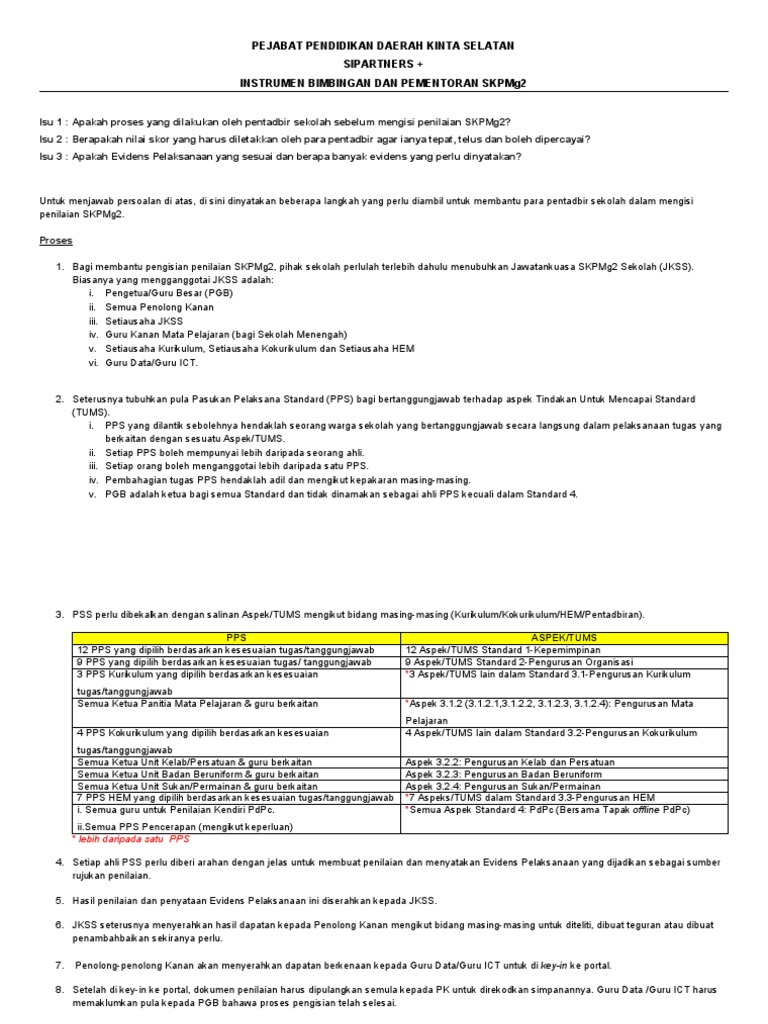 Penyediaan Evidens SKPMg2 Std12 2 | PDF
