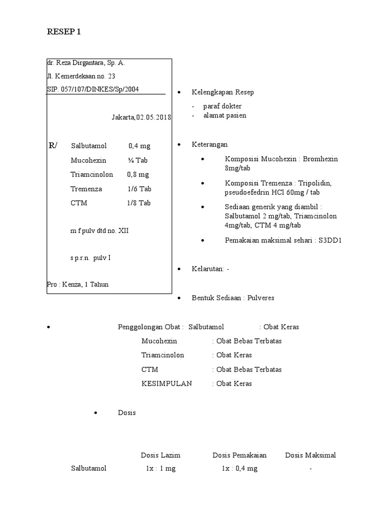 Jurnal Resep | PDF | Pengembangan Diri