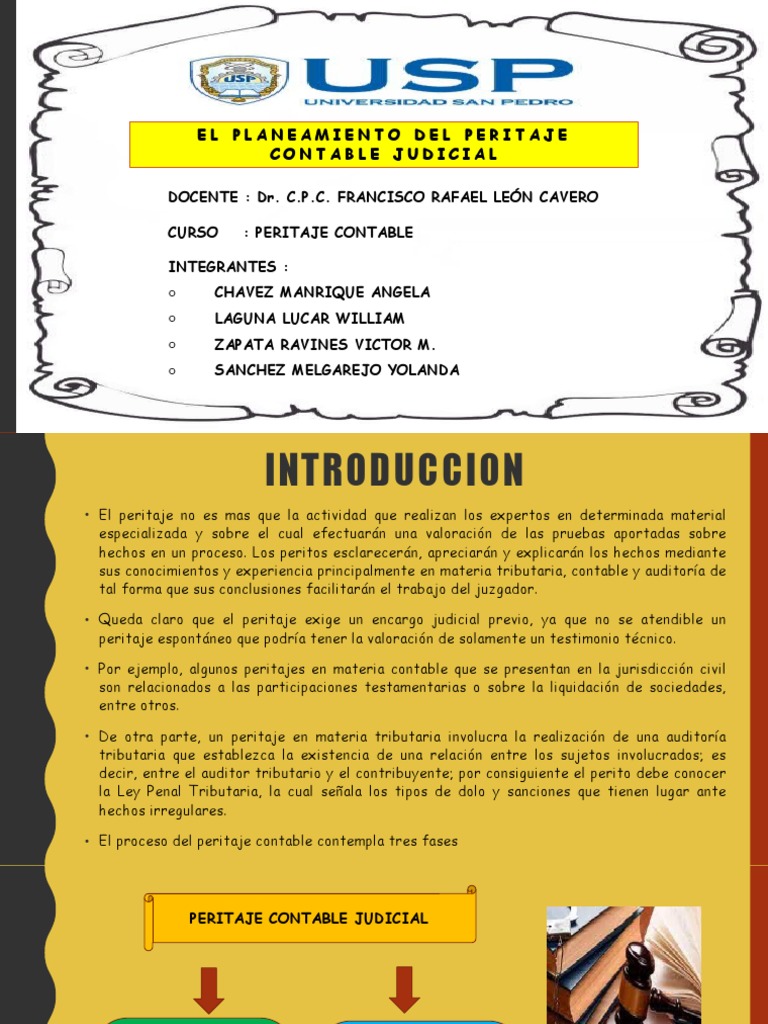 Procedimientos Del Peritaje - PPT Original | PDF | Testigo experto ...