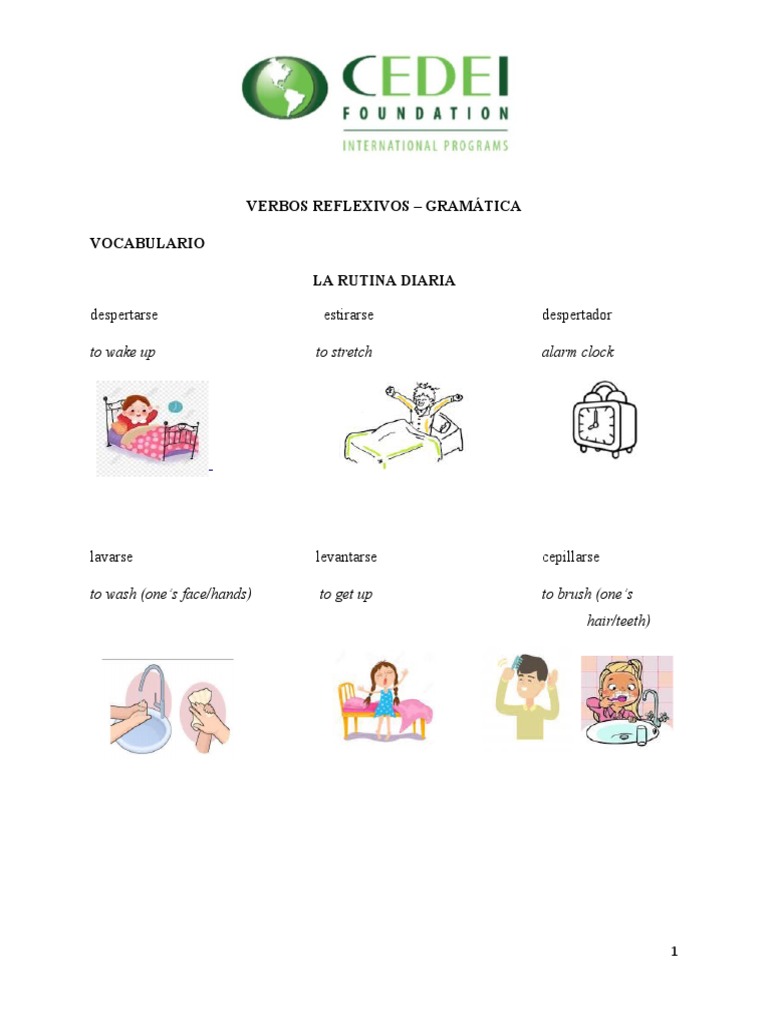 Verbos Reflexivos - Gramática | PDF | Verbo | Gramática