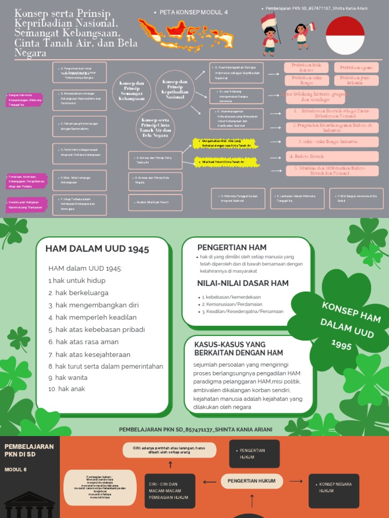 Peta Konsep PKN Modul 4-6 | PDF