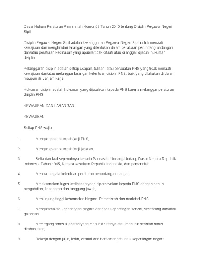 Disiplin Asn | PDF