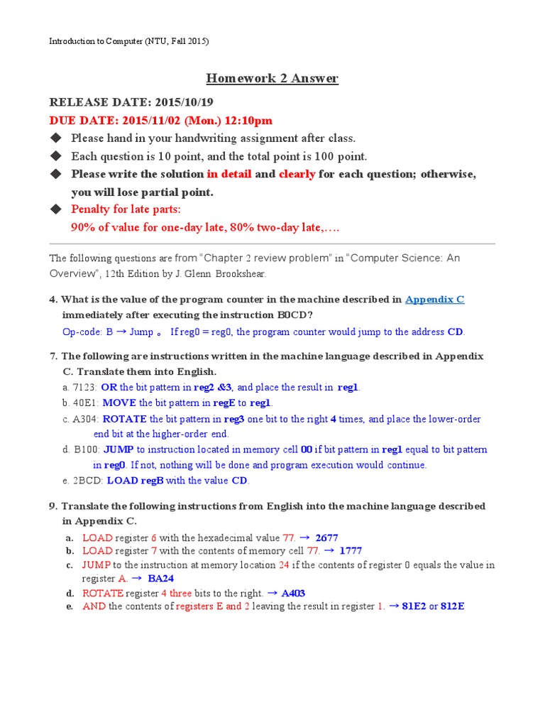 hw2 Ans | Download Free PDF | Information Age | Office Equipment