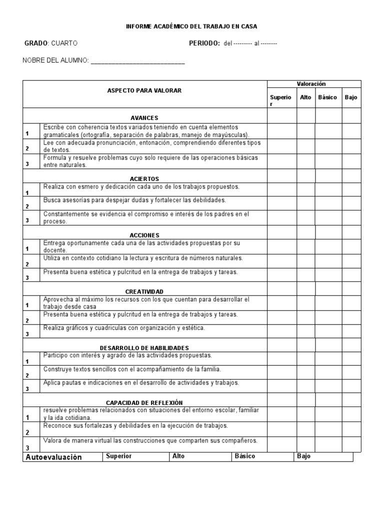 Criterios de Evaluación | PDF | Evaluación | Aprendizaje
