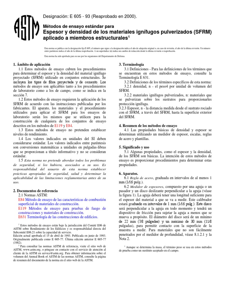 Astm E605 Español | PDF | Densidad | Acero