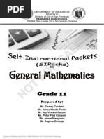 Gen Math Week 1 Module 1 | PDF | Function (Mathematics) | Exponentiation