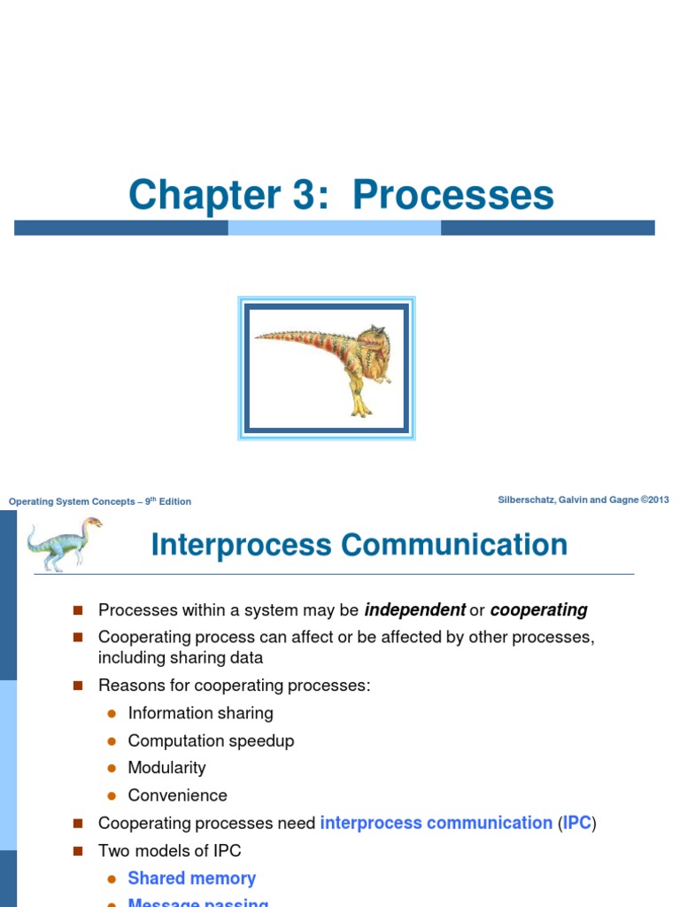 Chapter 3: Processes: Silberschatz, Galvin and Gagne ©2013 Operating System Concepts - 9 Edition ...
