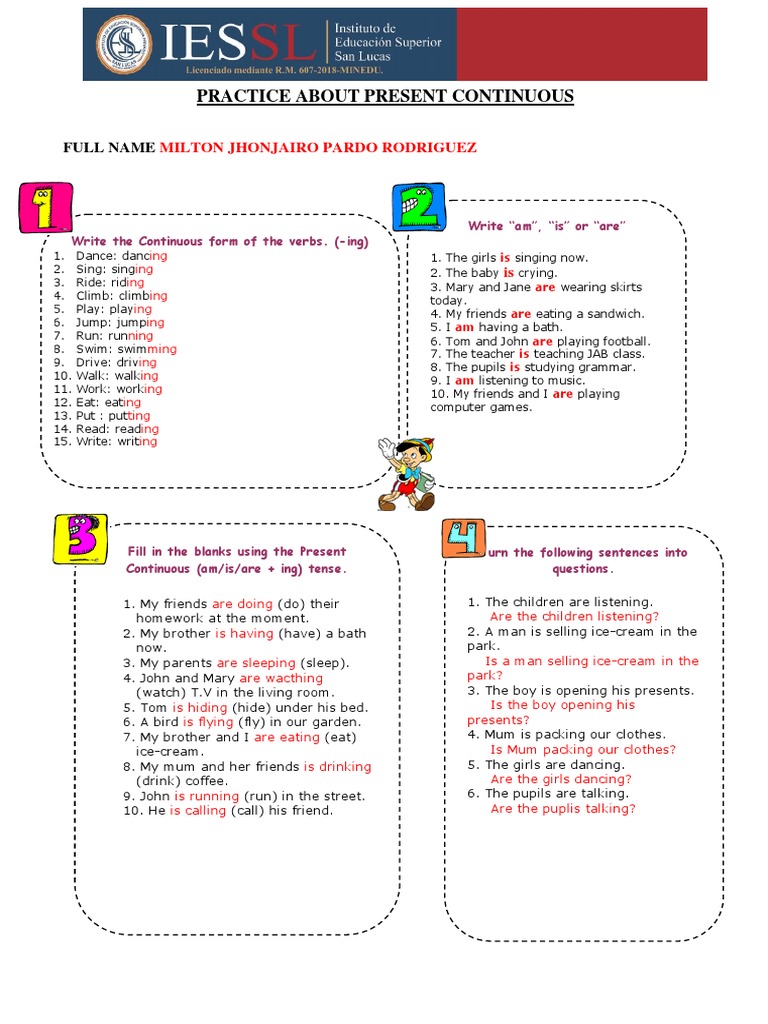 Practica Ingles | PDF | Syntax | Linguistic Morphology