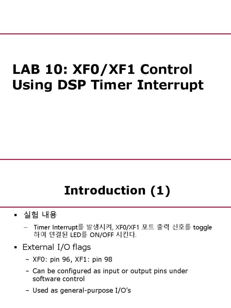 LAB10 (Timer Interrupt) | PDF