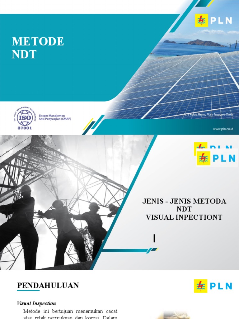 METODA VISUAL INSPEKSI DAN UJI PENETRANT DALAM PENGENDALIAN MUTU BAHAN ...