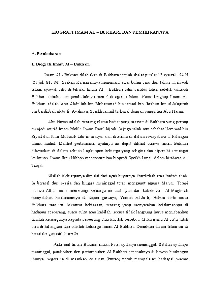 Mempelajari Pemikiran dan Warisan Seorang Imam | PDF