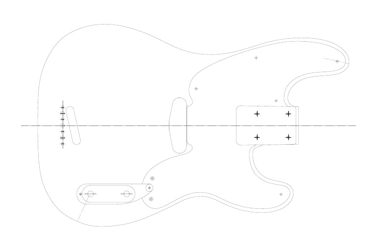 Tele Bass Body Template | PDF
