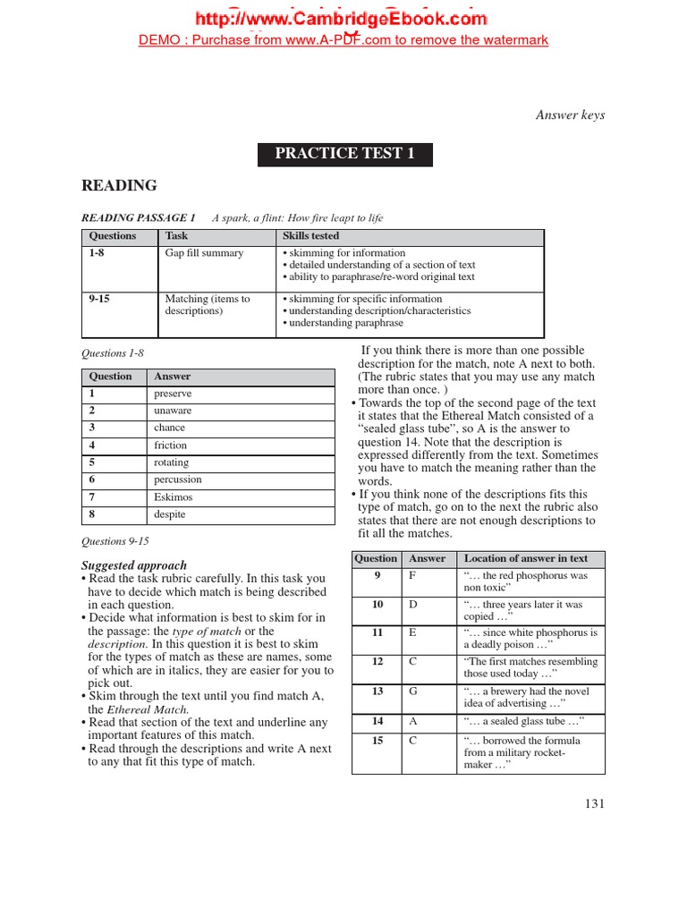 Reading Comprehension Practice Test | PDF | Speed Reading | Cognition