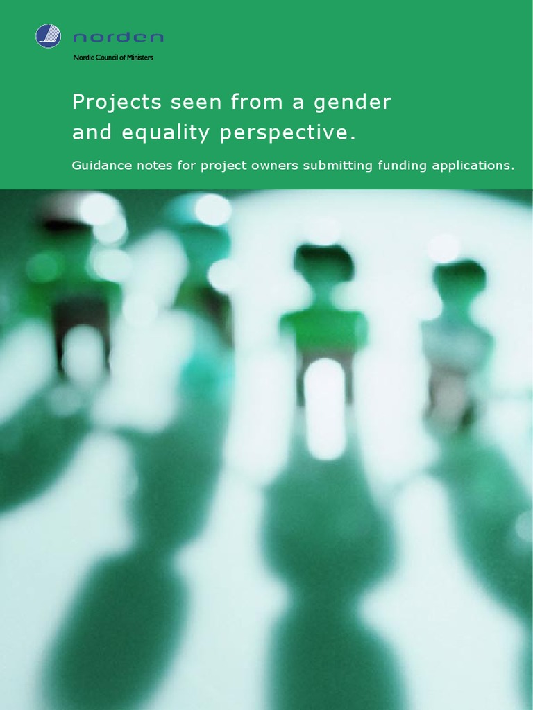 Projects Seen From A Gender and Equality Perspective.: Guidance Notes ...