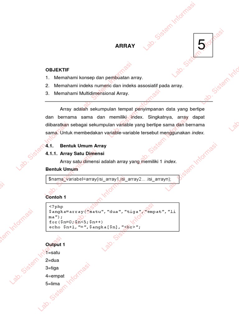 Understanding Arrays: Types, Indexing, and Multidimensional Arrays | PDF | Data | Information ...
