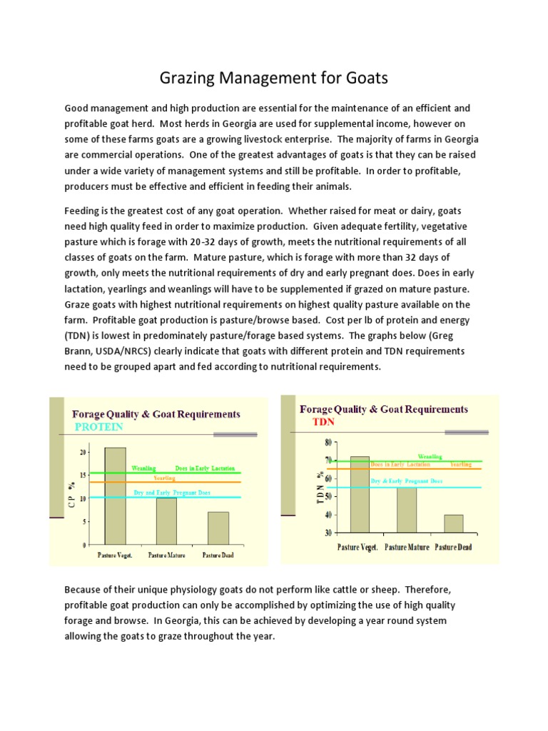 Effective Goat Grazing Management Guide | PDF | Grazing | Goat