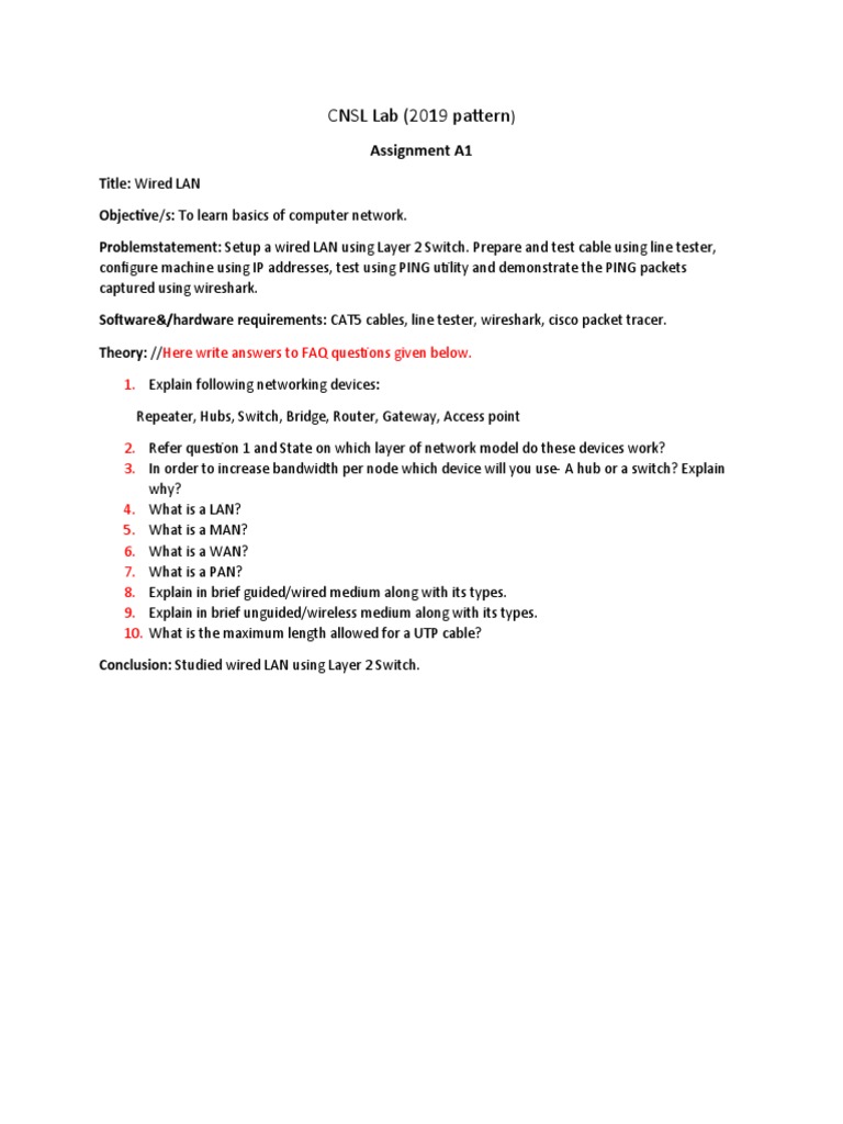 CNSL Lab Writeups FAQ | PDF | Network Topology | Network Switch