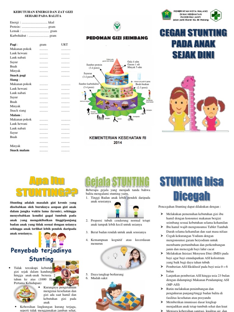 Leaflet Stunting | PDF