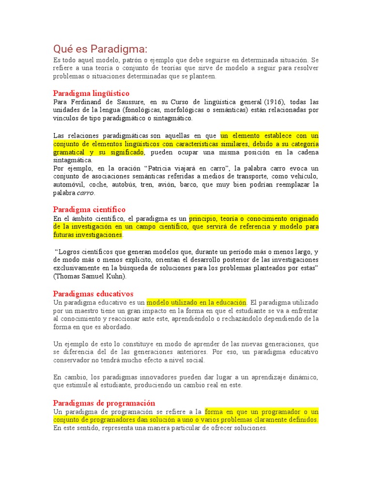 Paradigmas | PDF | Complejidad | Paradigma