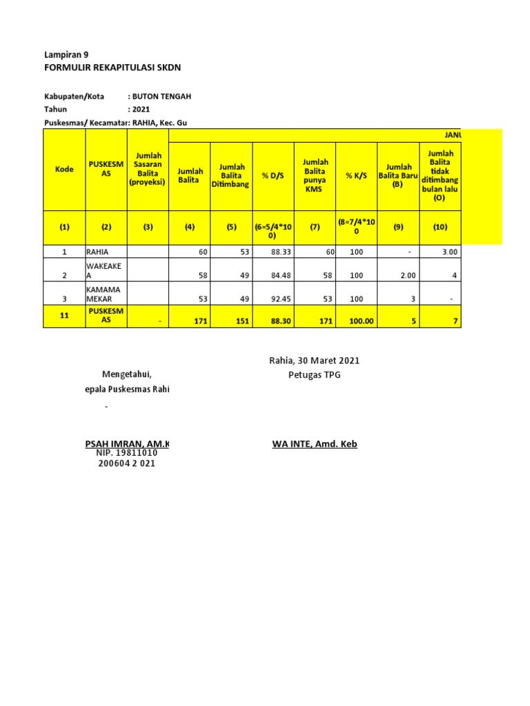 File SKDN Gizi | PDF