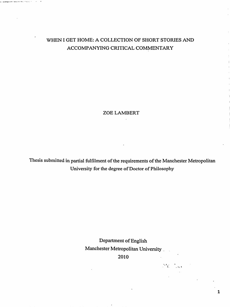 Lambert | PDF | Narrative | Short Stories