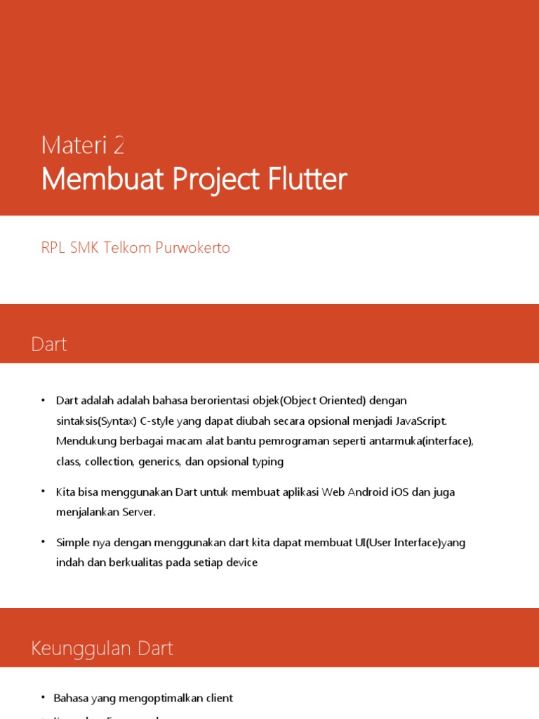 Cara Membuat Project Flutter Pertama | PDF