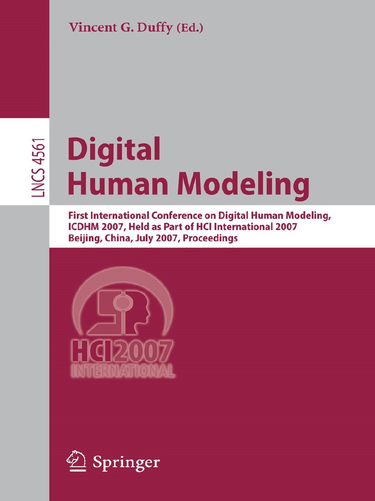Digital Human Modeling 2007 | PDF | Human–Computer Interaction ...