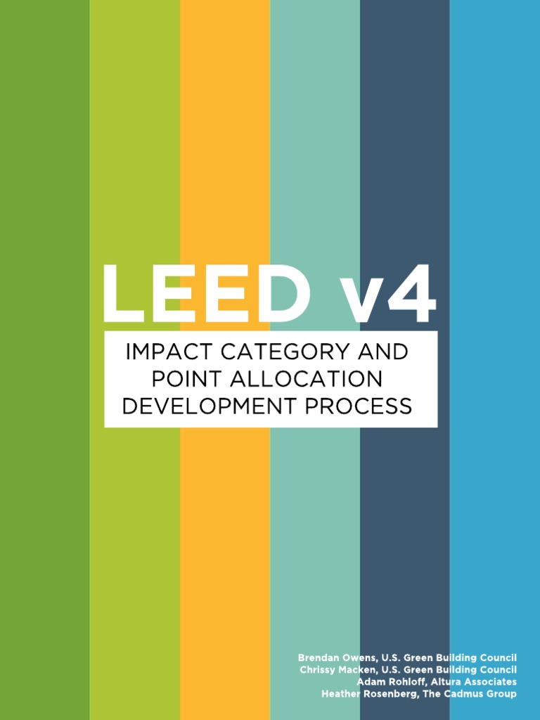LEED v4 Impact Categories Overview | PDF | Leadership In Energy And ...