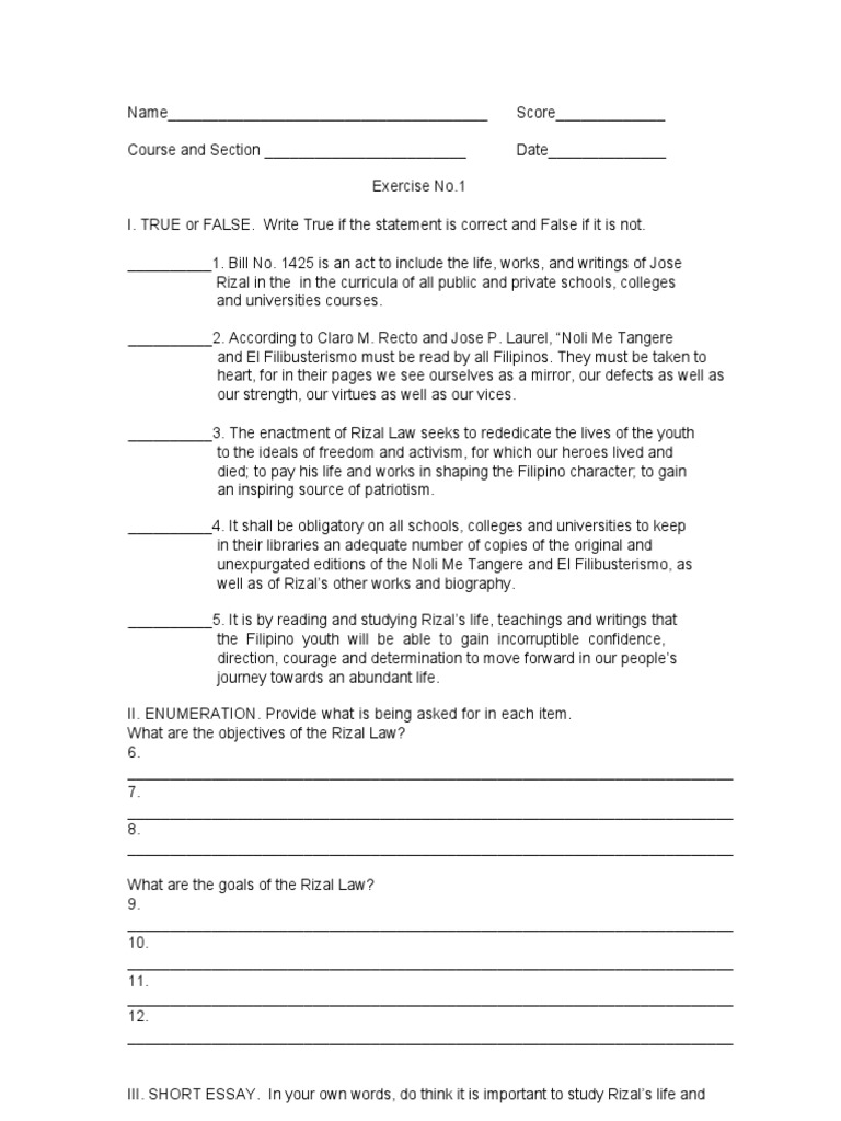 Lesson 1 Worksheet 1-Ex 1-2 | PDF