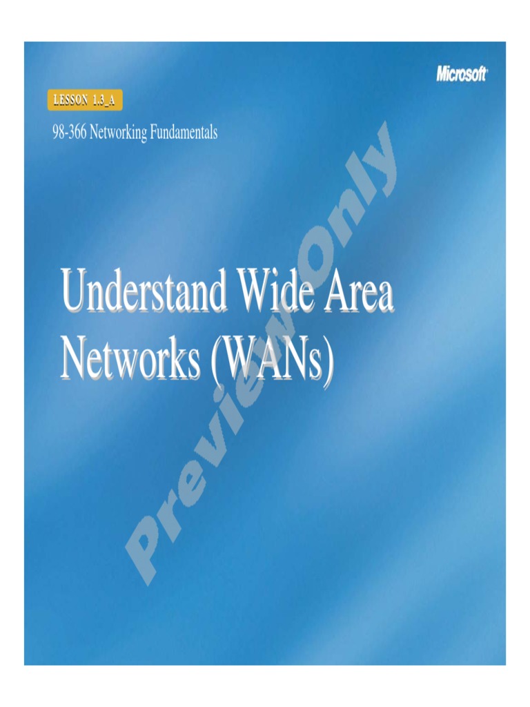Understanding Wide Area Network Connectivity Options | PDF | Computer ...